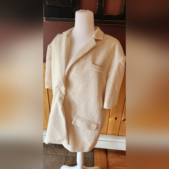 Auver_Fit | Jackets & Coats | Auverfit Short Sleeve Blazer Korean ...